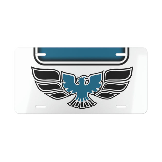 1970 1971 1973 Pontiac Firebird Trans am Tribute Vanity Plate blue/whi ...